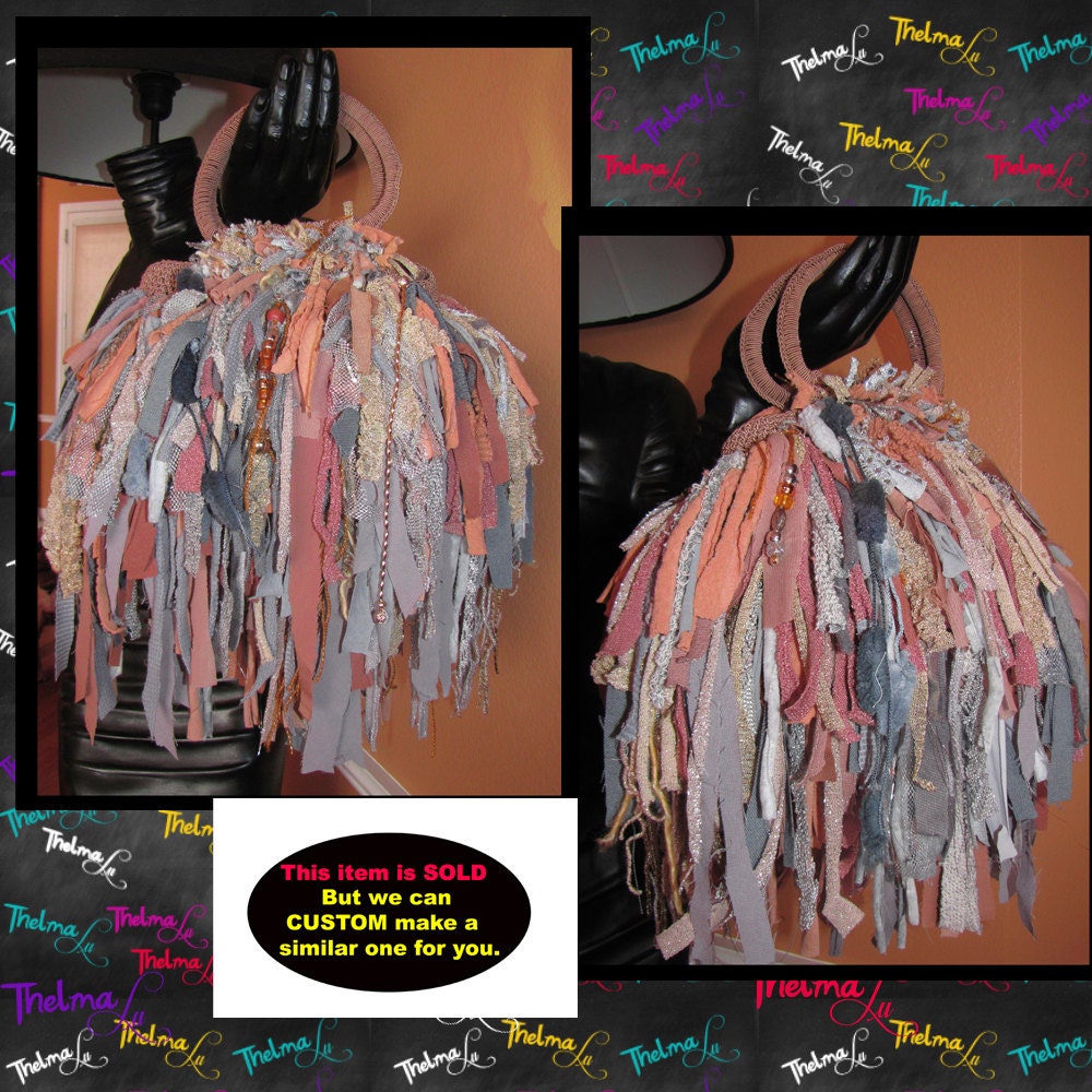 Rag Fringe Handbaghippie Rag scrap Ultra Fringe One of A - Etsy