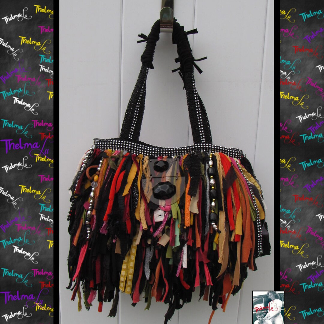 Fringe Handbag,custom Made Bag,bling Fringe Bag,fringe Purse,handmade ...