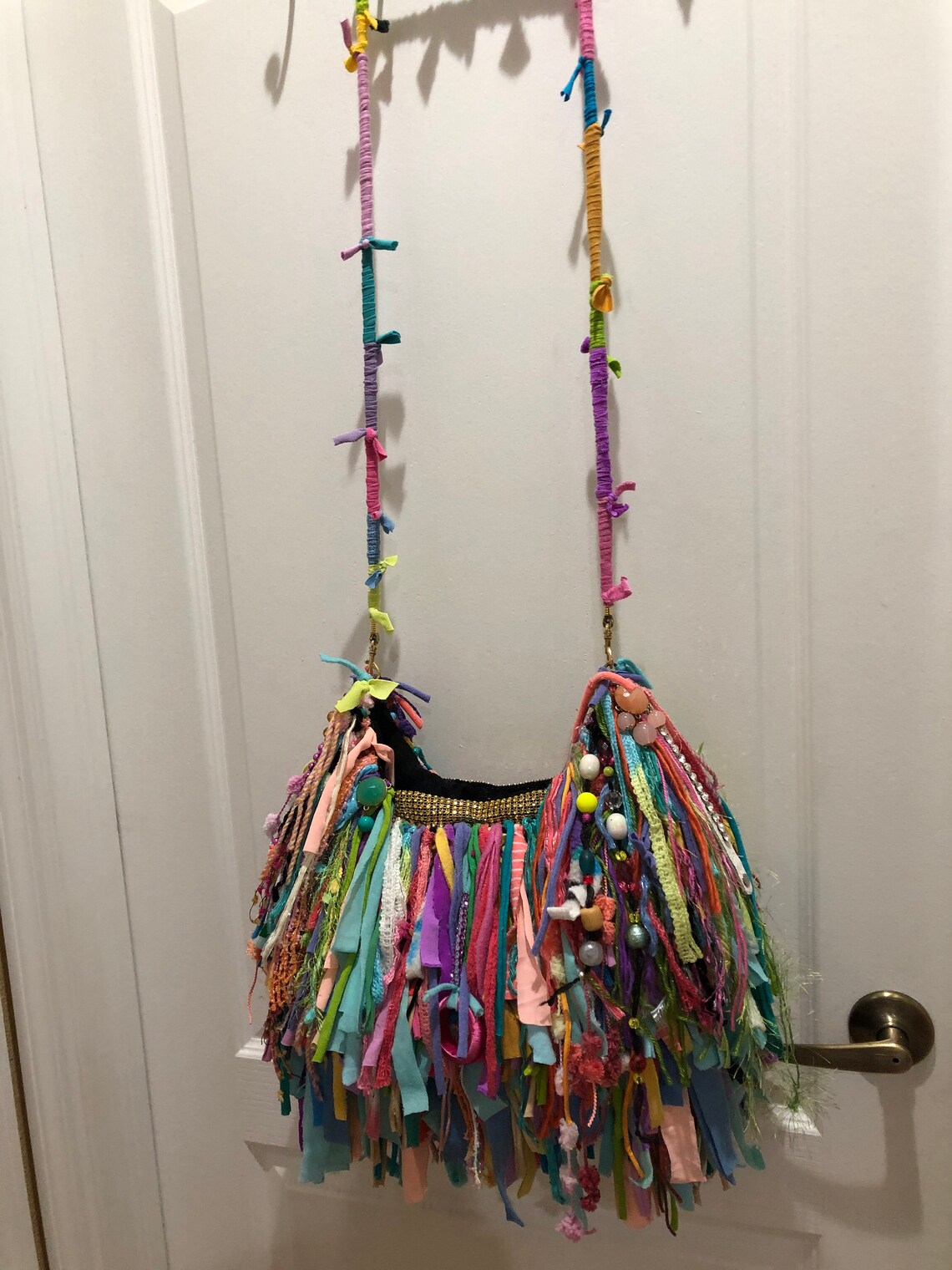 Fringed Handbagcustom Fringe Bagfabric Fringe Bagstatement - Etsy