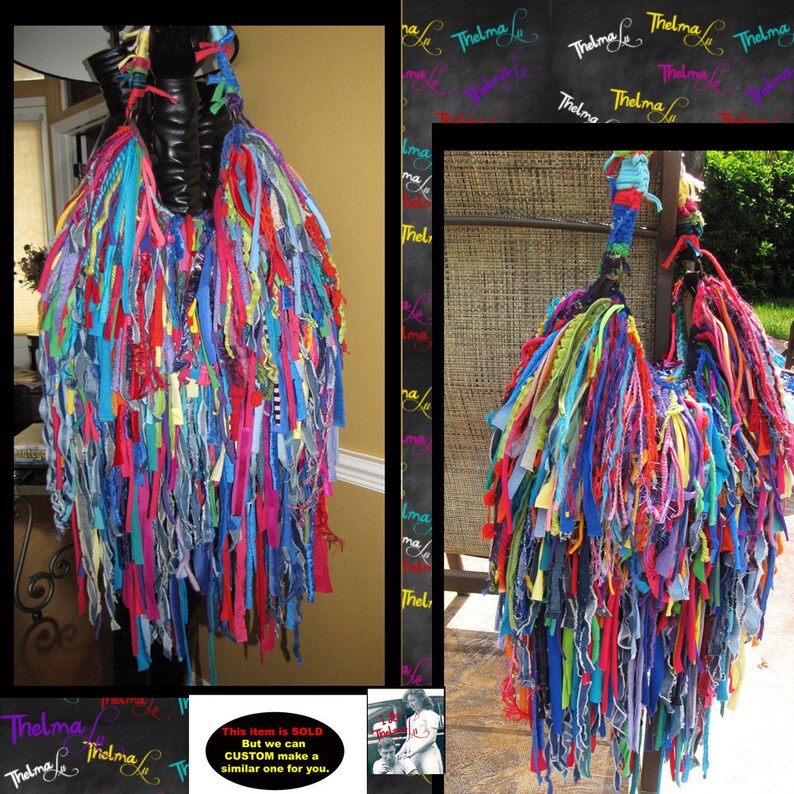 Funky Fringe Bagcustom Made Pursefringe Handbagbright | Etsy