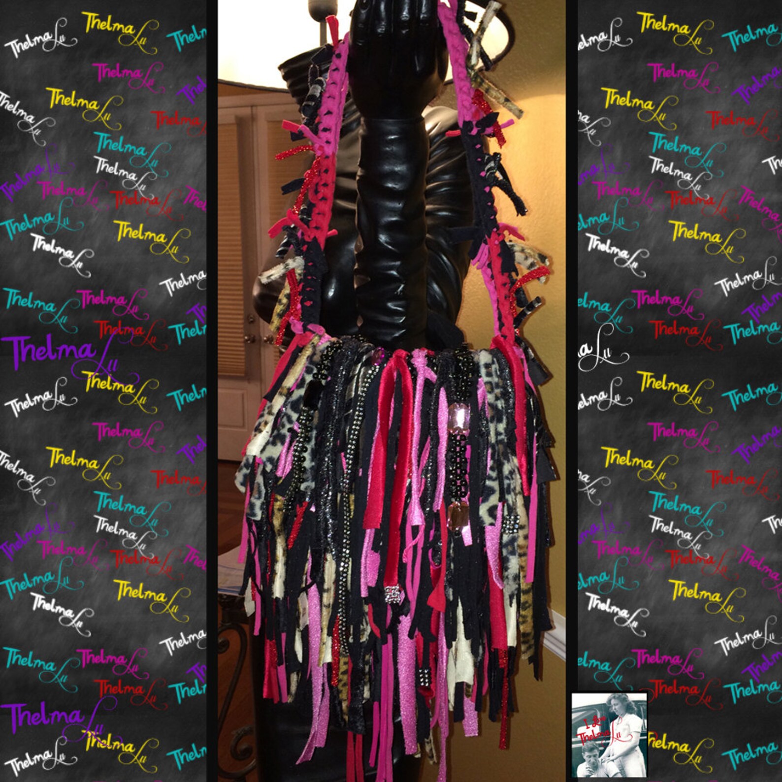 Funky Fringe Bagleopardblingrhinestonesrag Fringe - Etsy