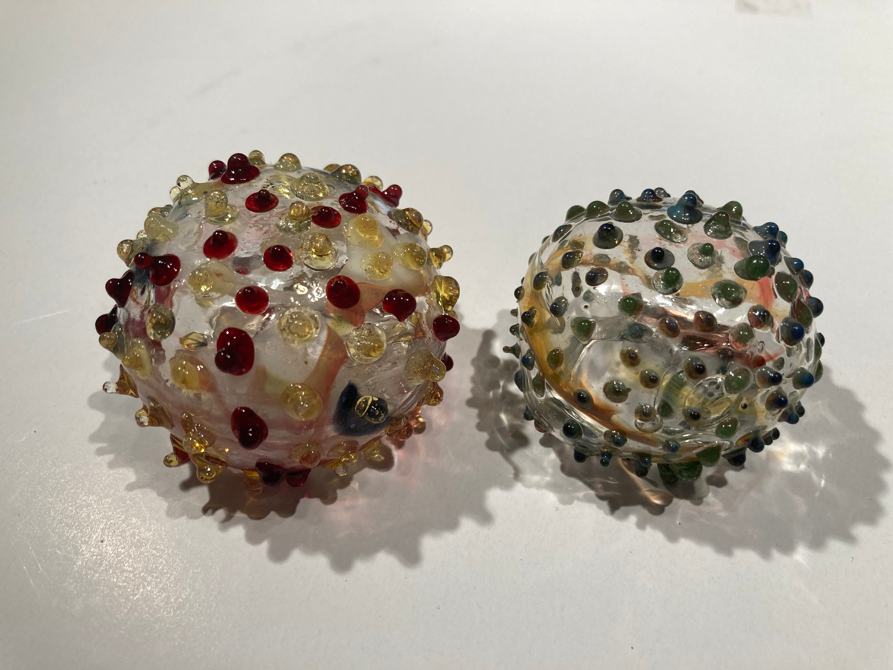 Hand Blown Glass Sea Urchins Etsy