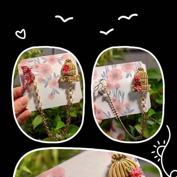 Polymer Clay Pin - Etsy