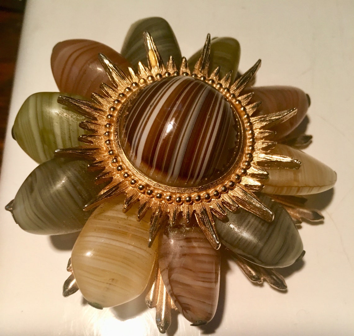Scottish Agate Pin Circa 1960 ,has Been Repaired on Back - Etsy