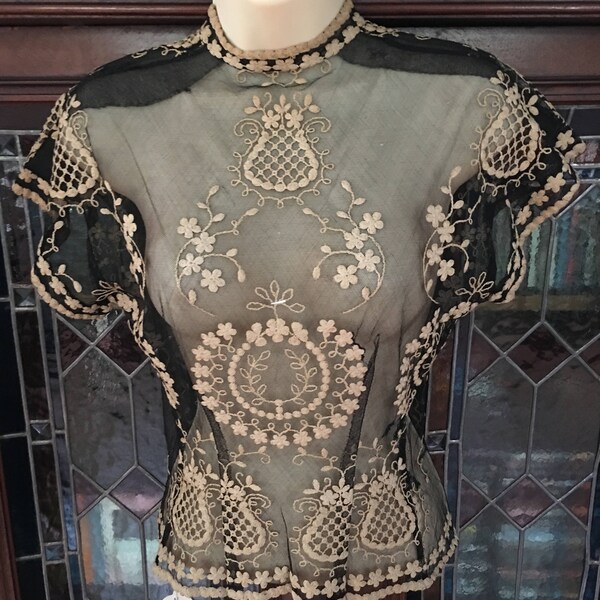 Net Lace Blouse - Etsy