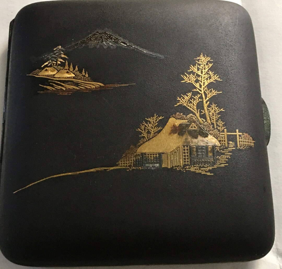 Old Japanese Mixed Metal Komai-damascene Cigarette Case Circa 1930s - Etsy
