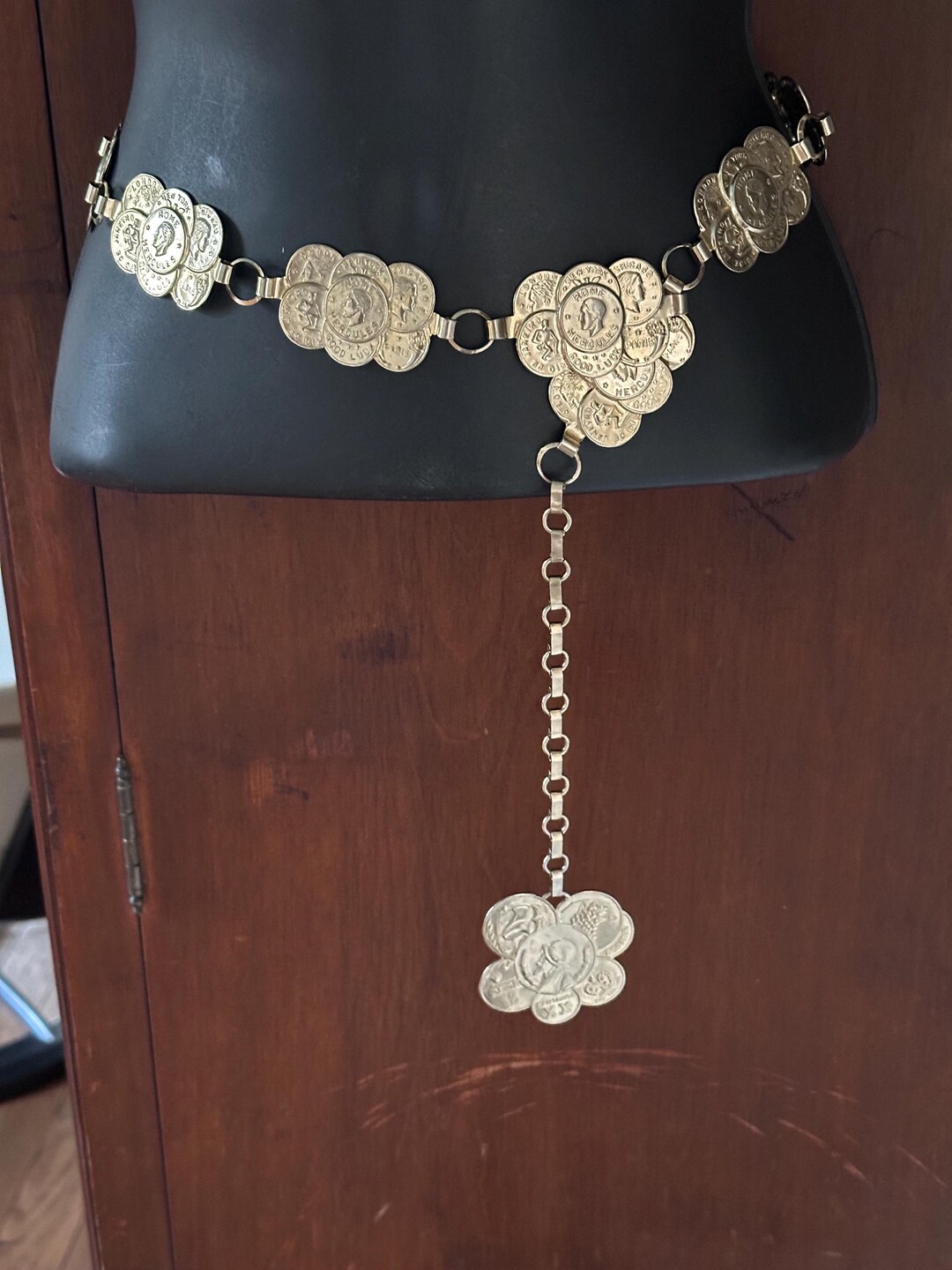 Concho Multi-coin Segment Cinch Metal Belt Circa 1960s - Etsy