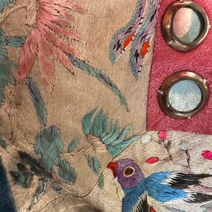 Chinese Qing Dynasty Imperial Palace or Opera Flag With Gold Bullion ...