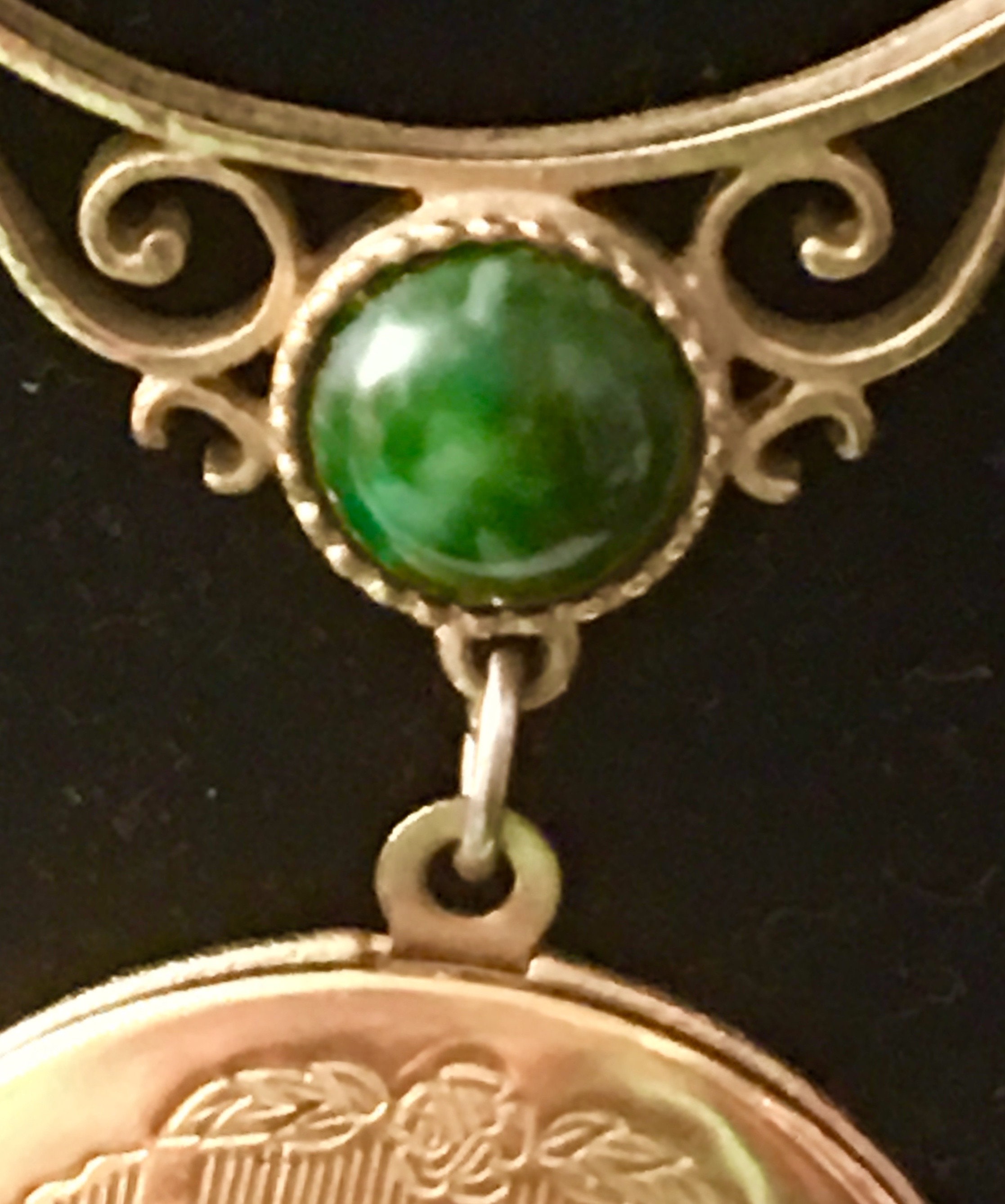 1950s Locket Necklace for Pictures or Hair in Goldtone With a | Etsy