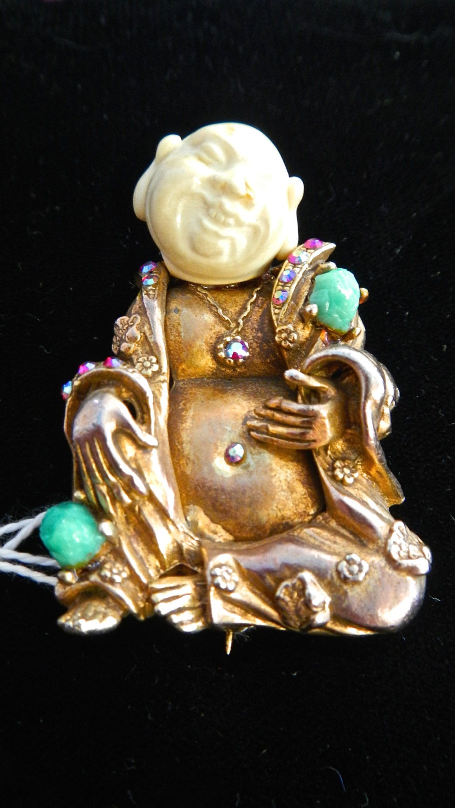 A Happy Buddha Brooch by HAR Circa 1950s - Etsy