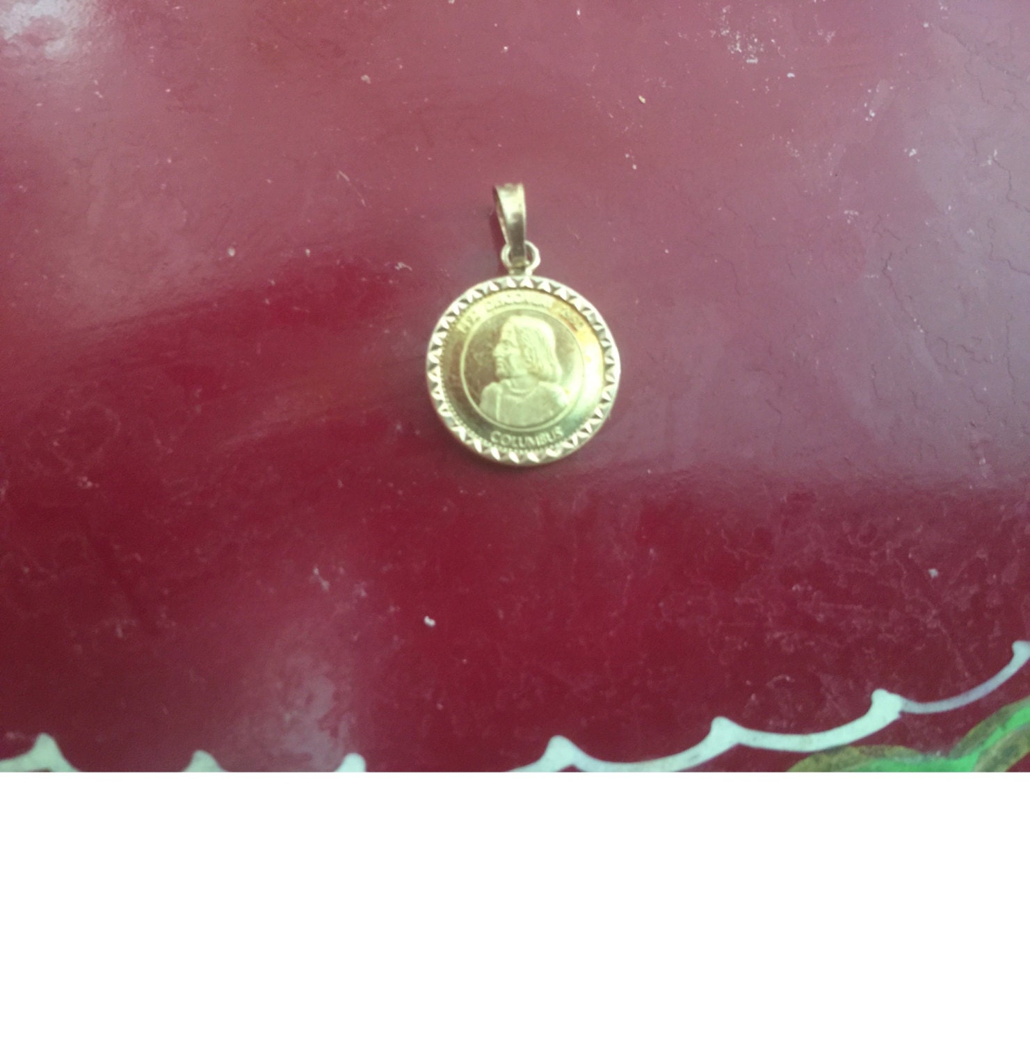 A 14 Kt Gold Columbus Discovery Coin 1492-1992 With 14 Kt Chain - Etsy