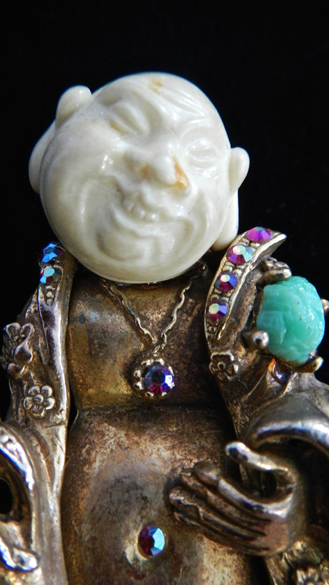 A Happy Buddha Brooch by HAR Circa 1950s - Etsy