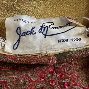 Styled by Jack Mcconnell Circa 1960s in Beaded Paisley - Etsy