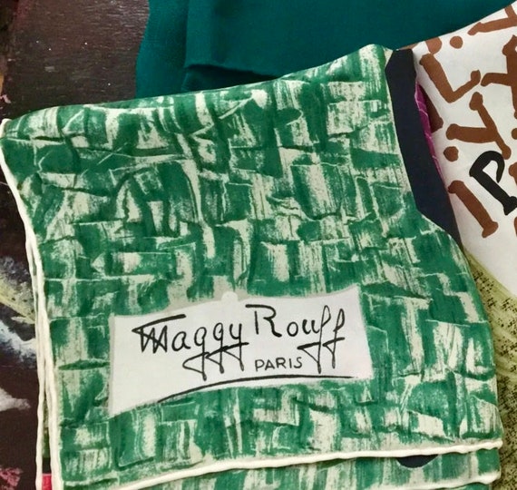 Maggie Rouff silk scarf,Paris circa 1960s in mid cent… - Gem