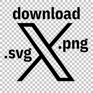 New X Twitter Logo Download Transparent SVG PNG - Elon Musk Layered ...
