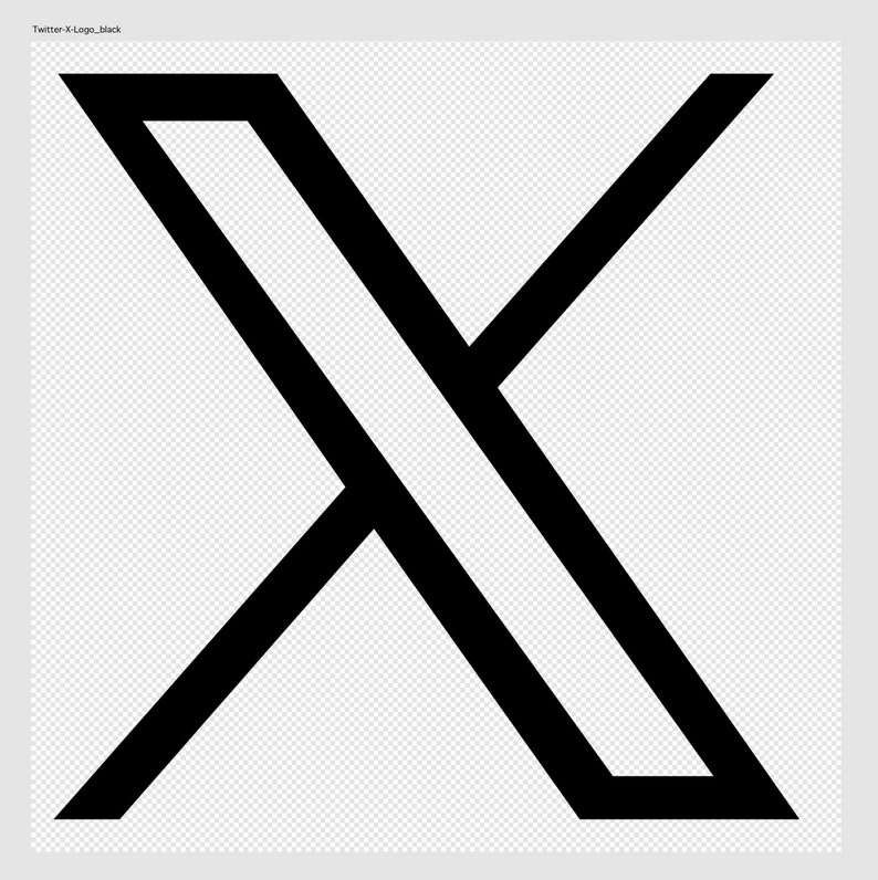 New X Twitter Logo Download Transparent SVG PNG - Elon Musk Layered ...