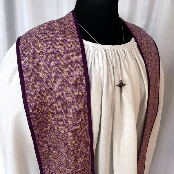 Purple Clergy Stole - Etsy