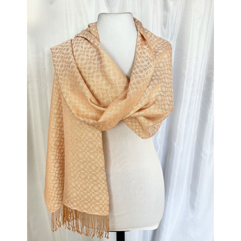 Luminous White and Gold Bridal Shawl - Etsy