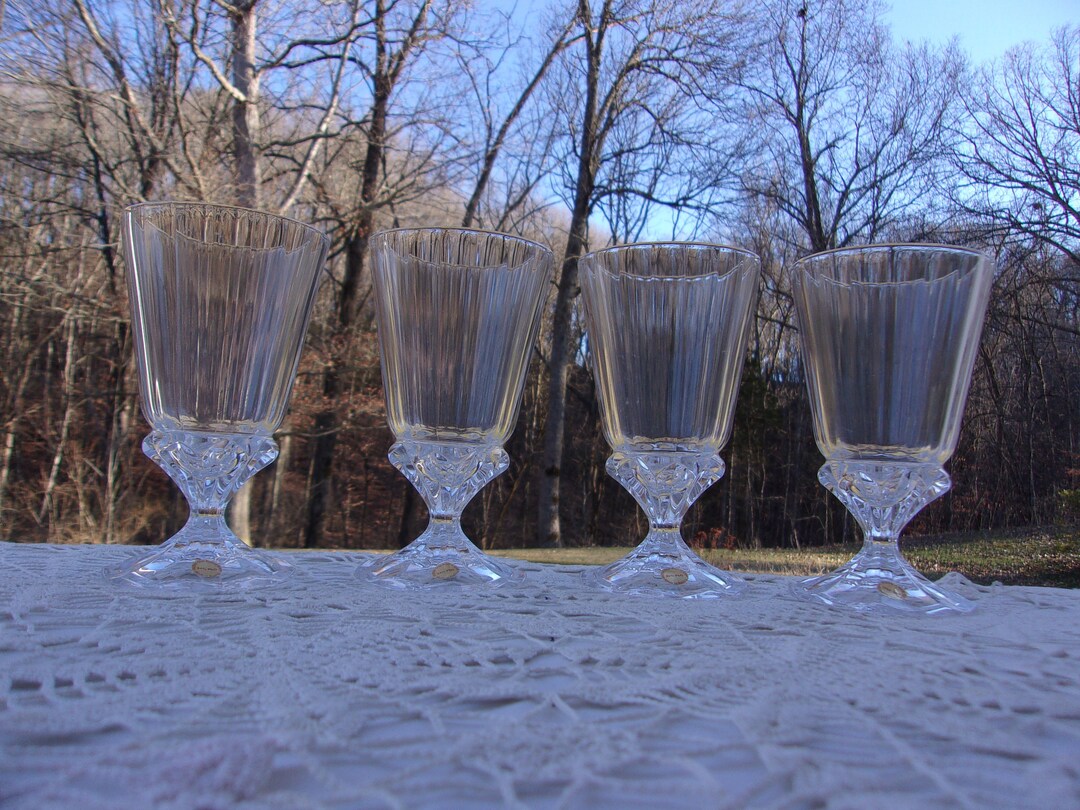 Vintage Inn Crystal Lisa Mori RARE CRYSTAL Wine Goblets - Etsy