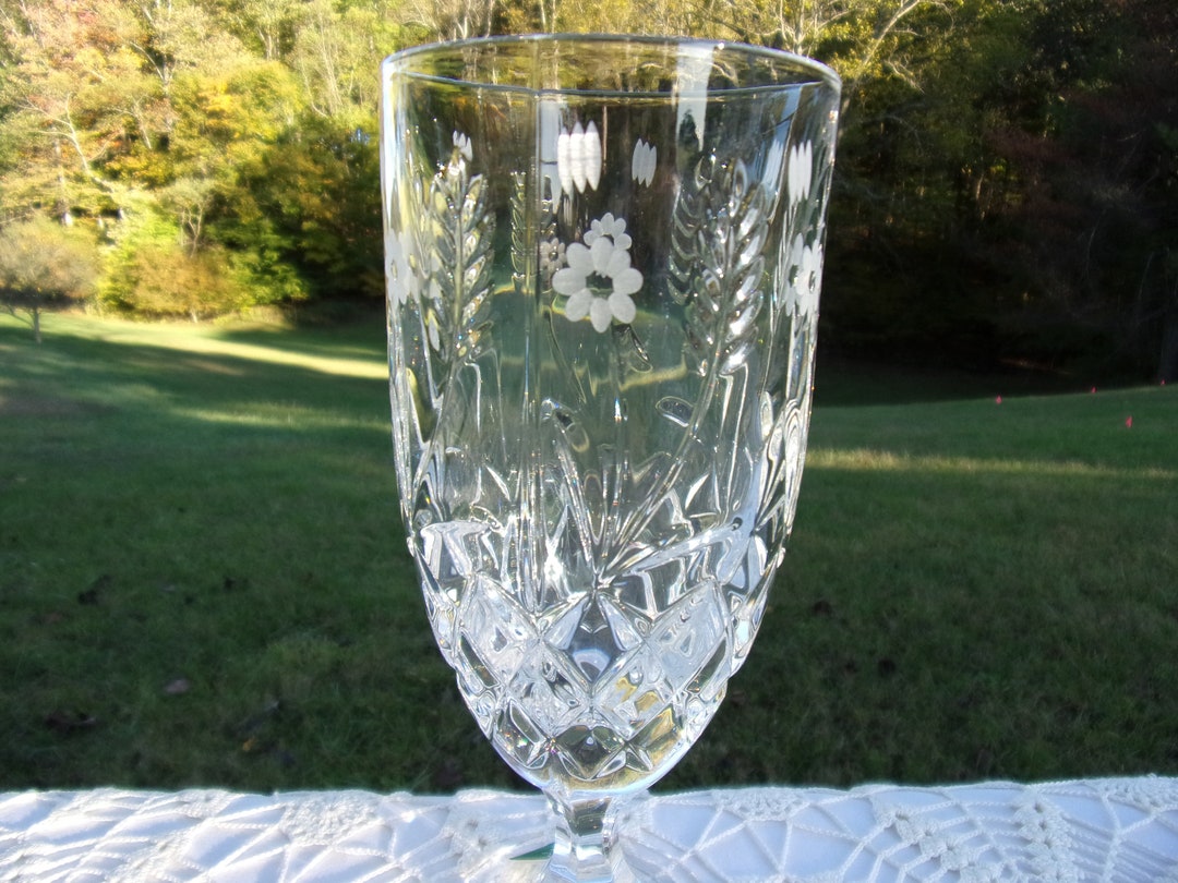 Godinger Shannon Crystal Goblet Ice Tea Water Etc. - Etsy