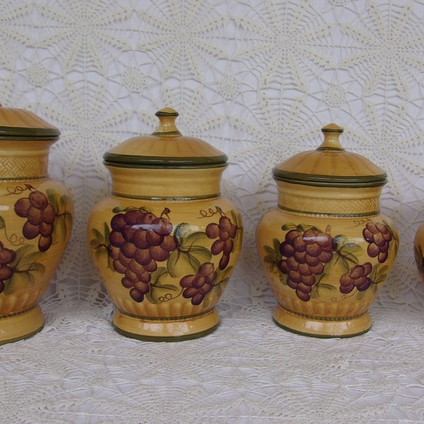 4 Piece Canister Set - Etsy