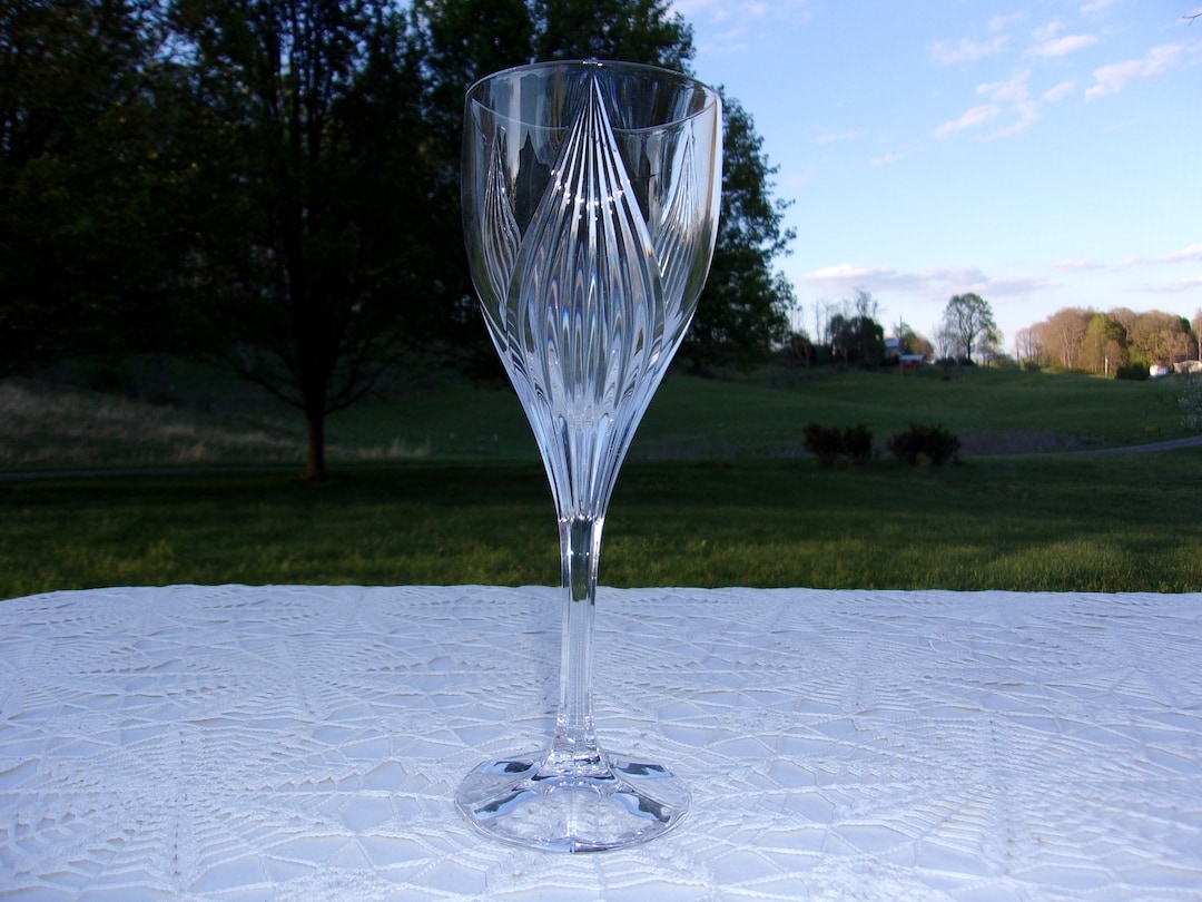Vintage Gorham, Crystal Wine Glass, Primrose Pattern, Made in USA ...