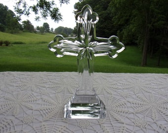 Lead Crystal Cross - Etsy