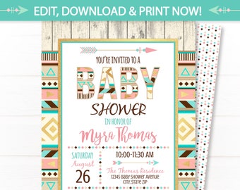Aztec Baby Shower - Etsy