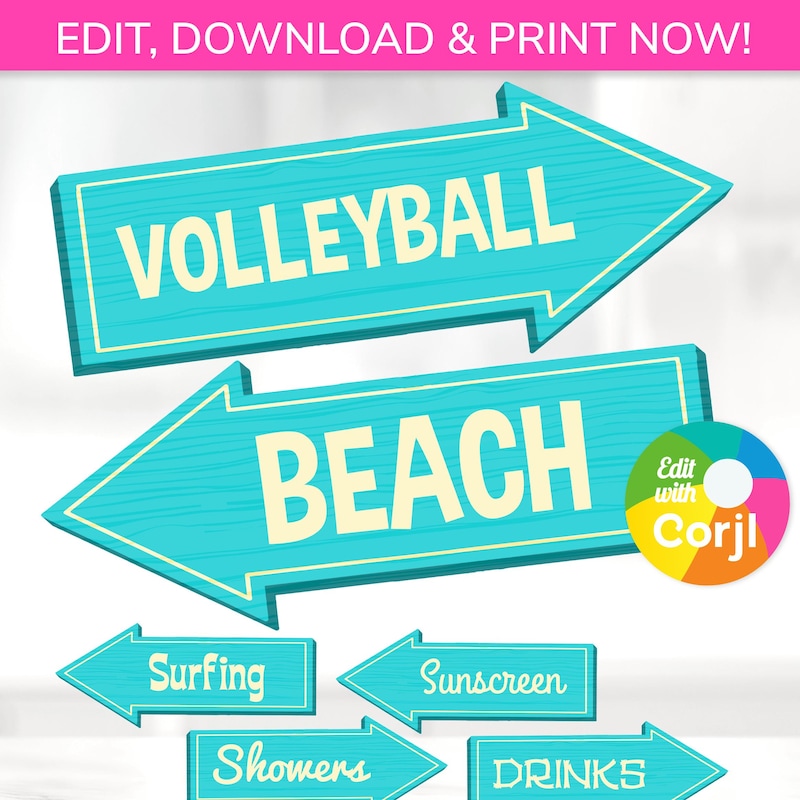 Beach Arrow Sign - Etsy