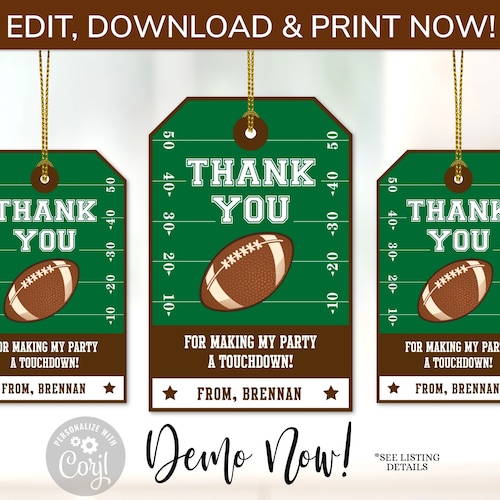 Football Party Favor Bags Super Bowl Party Favors Party - Etsy