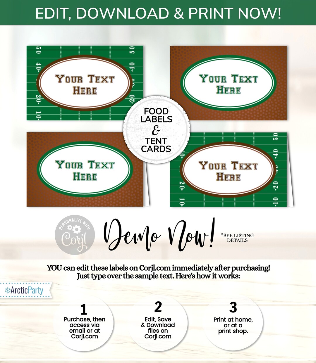 Football Food Labels Printable Football Tent Cards Football - Etsy ...