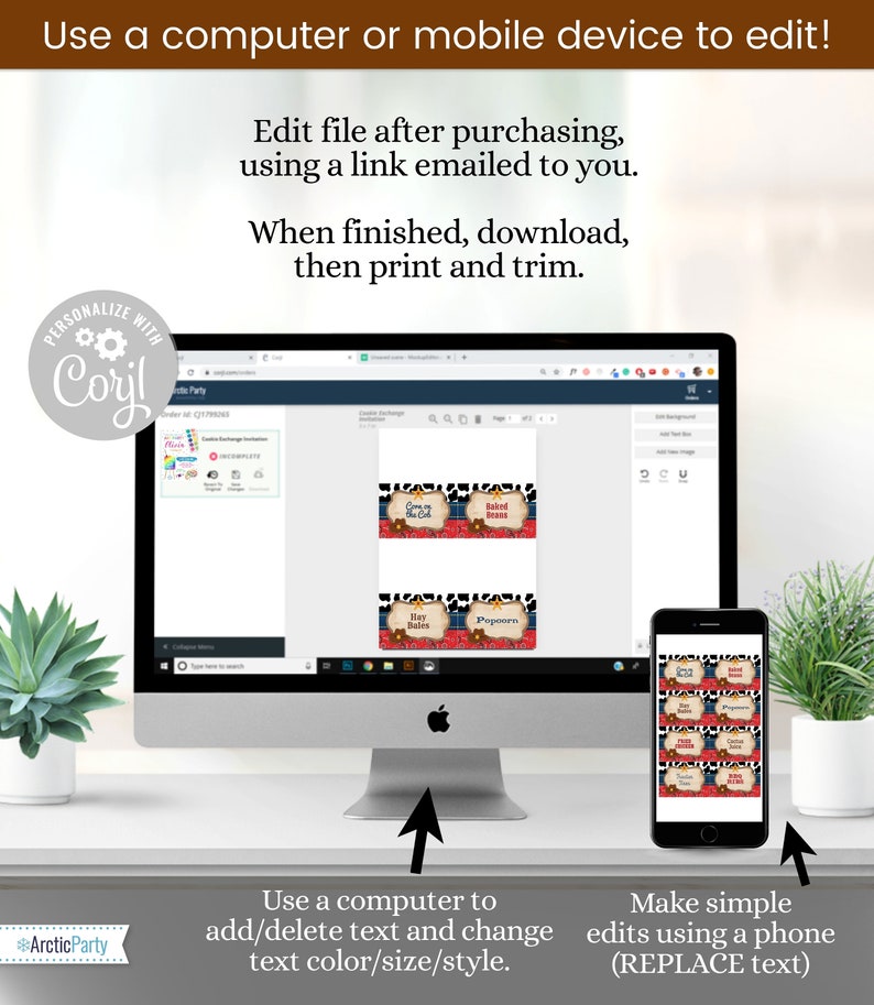 Western Place Cards Printable Western Tent Cards Western - Etsy