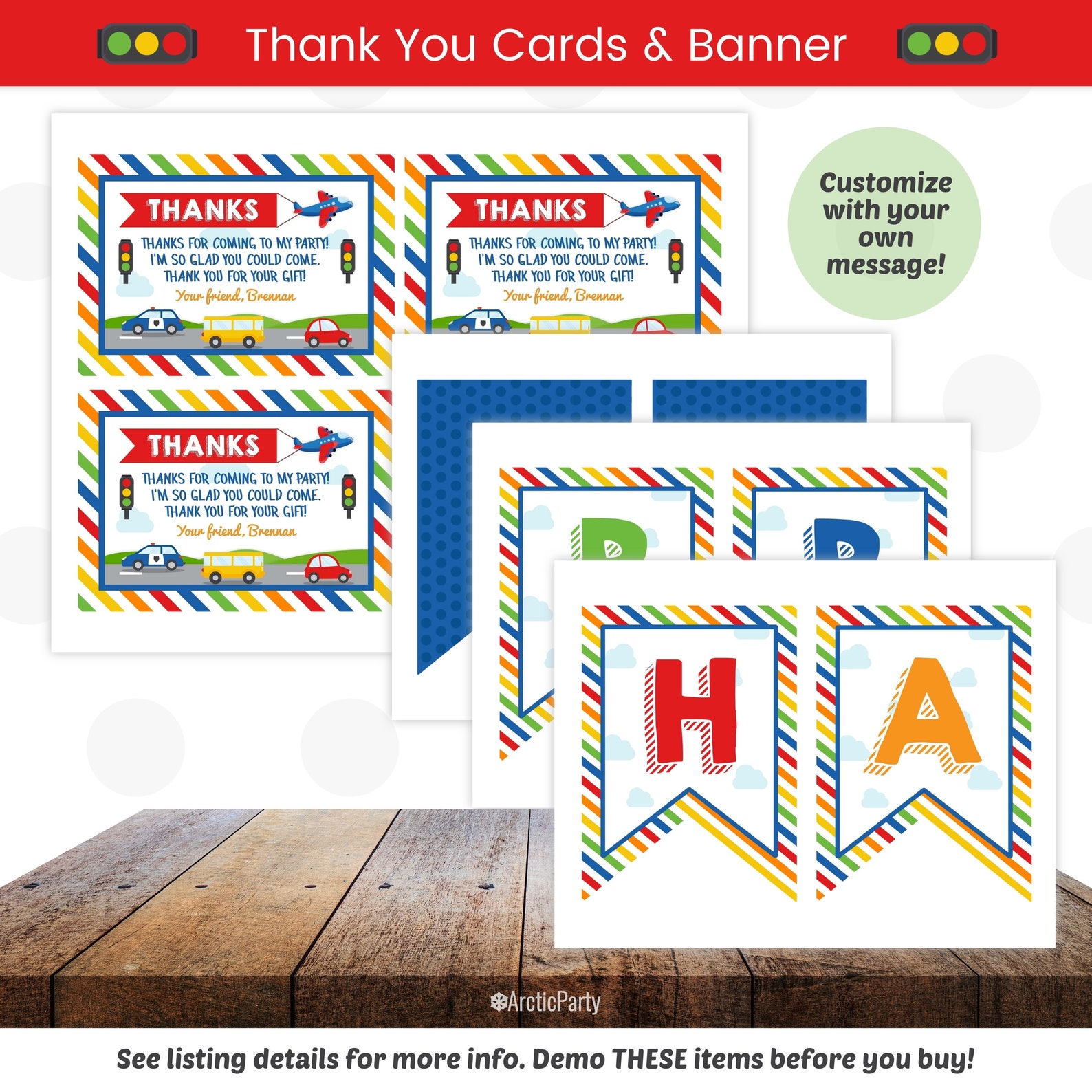 Transportation Invitation - Train Party Supplies - Transportation ...