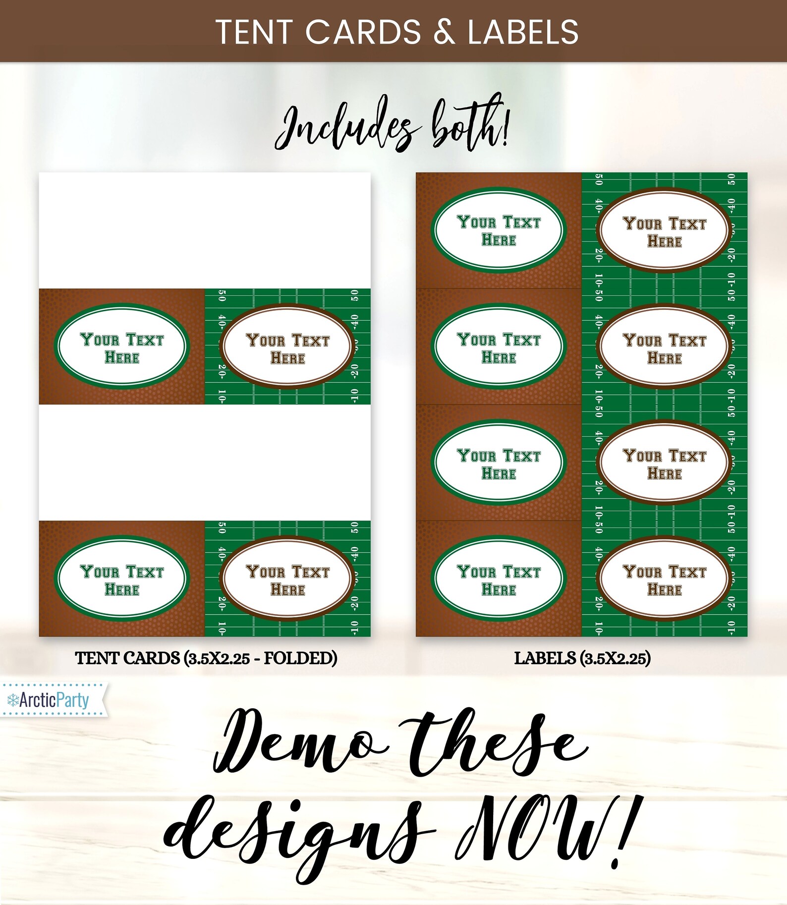 Football Food Labels Printable Football Tent Cards Football | Etsy