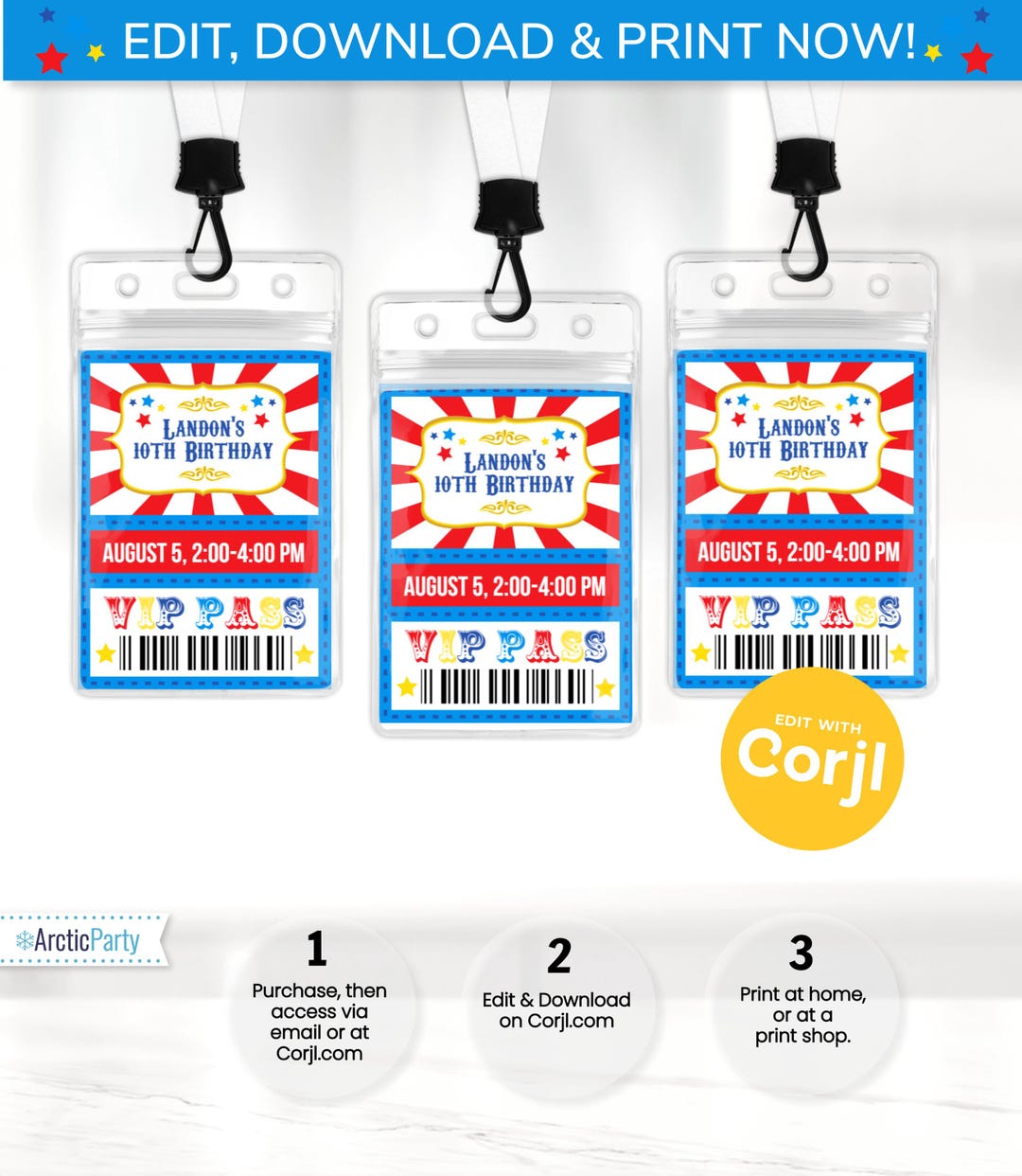 Carnival VIP Badges - Carnival VIP Passes - Carnival All Access Pass ...