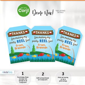 Fishing Gift Tags - Printable Fishing Tags - Fishing Favor Tags ...