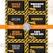 Construction Place Cards, Printable Construction Tent Cards ...