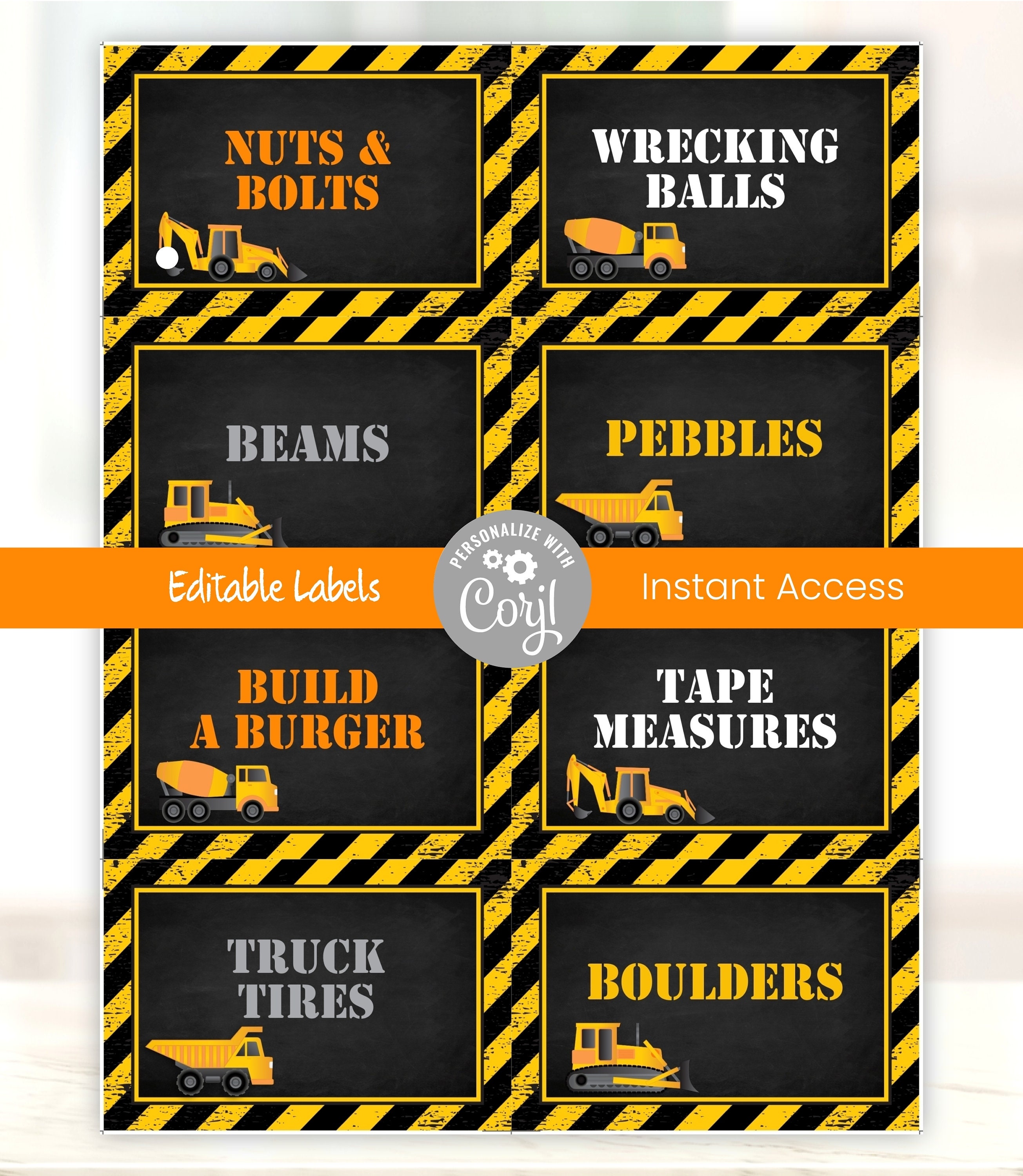 Construction Printable Labels Printable Safety Signs And Labels