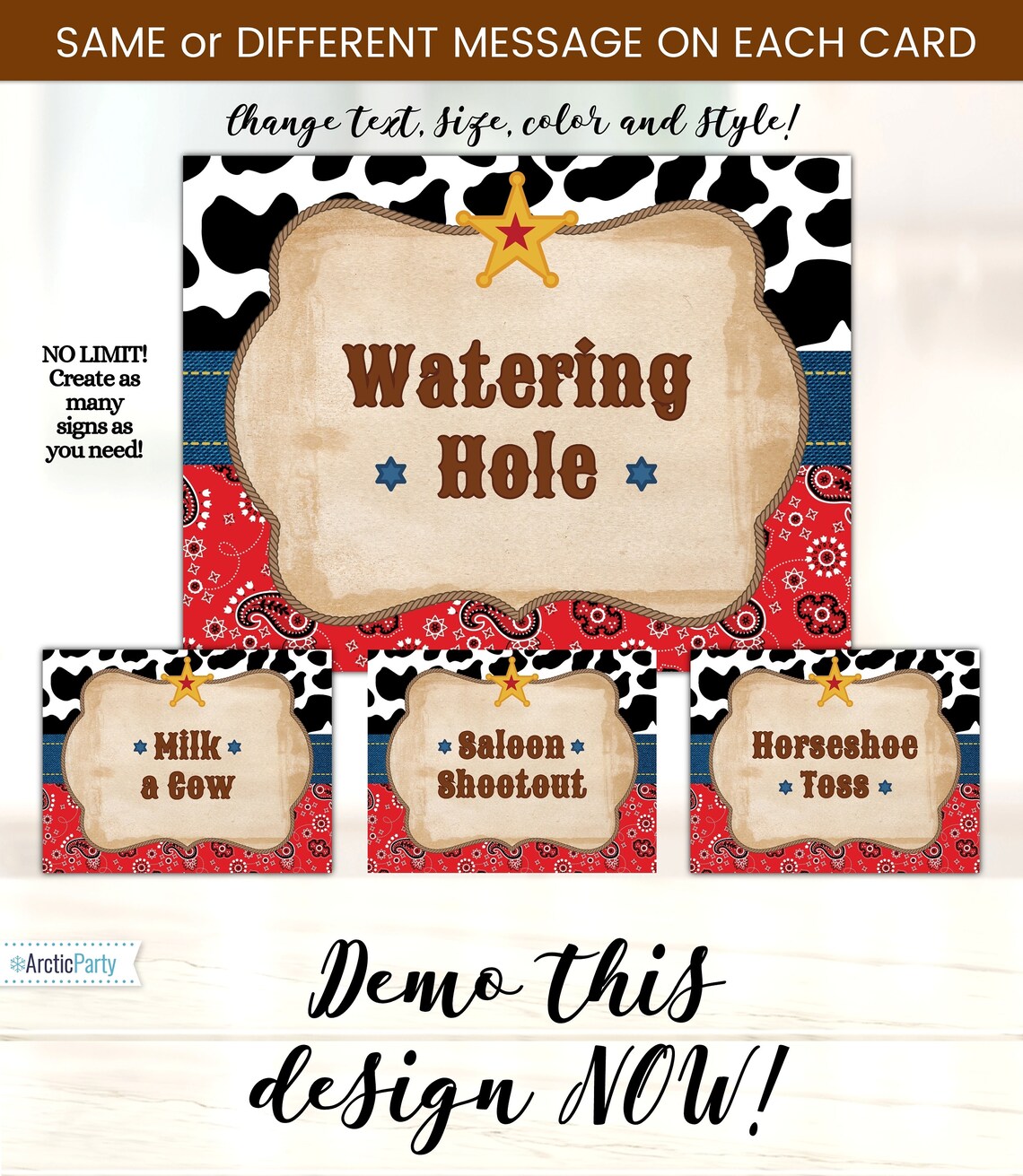 Western Party Signs Western Sign Country Western Party - Etsy