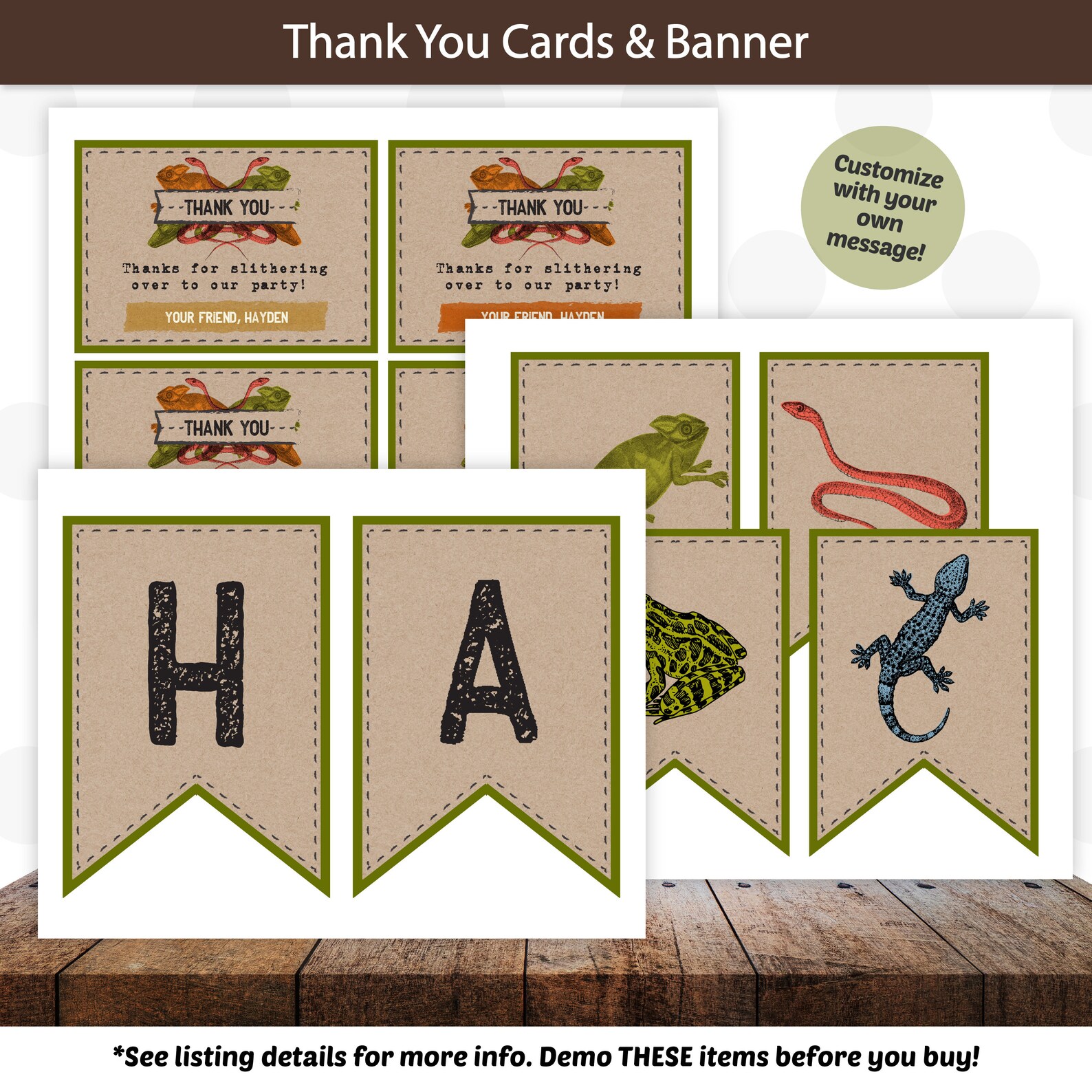 Reptile Invitations Reptile Food Labels Reptile Gift Tags - Etsy