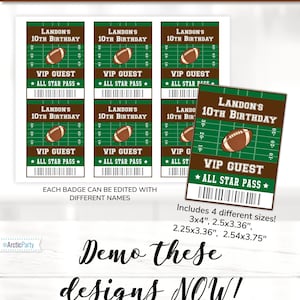 Football VIP Badges - Football VIP Passes - Football All Access Pass ...