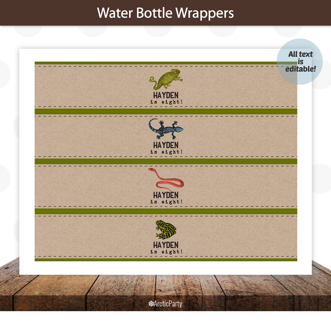 Reptile Invitations Reptile Food Labels Reptile Gift Tags - Etsy