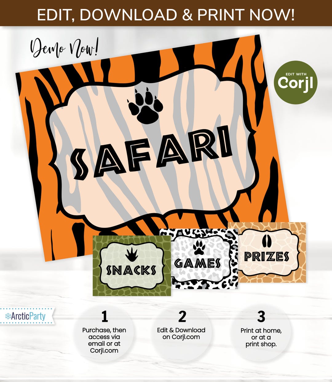 Safari Party Signs - Safari Sign - Safari Party Supplies - Safari ...