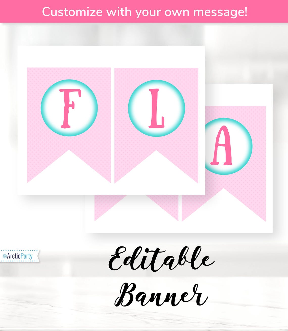 Flamingo Banner - Printable Flamingo Sign - Flamingo Flags - Flamingo ...