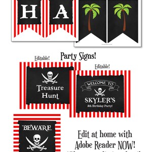 Pirate Party Decorations, Pirate Party Favors, Pirate Party Pack ...