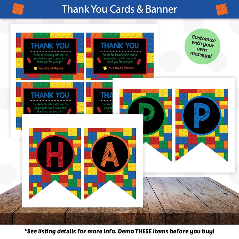 Building Bricks Invitation Building Blocks Birthday | Etsy