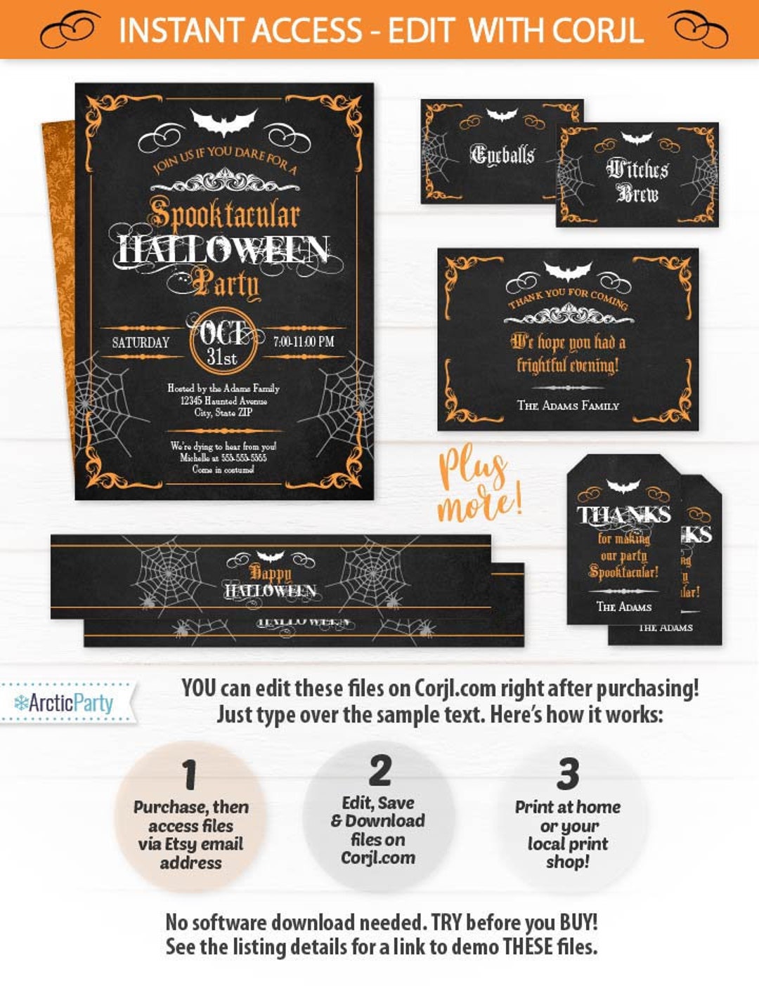 Halloween Party Invitations - Halloween Invitations - Halloween Party ...