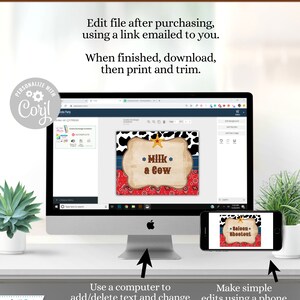 Western Party Signs Western Sign Country Western Party Supplies Cowboy ...