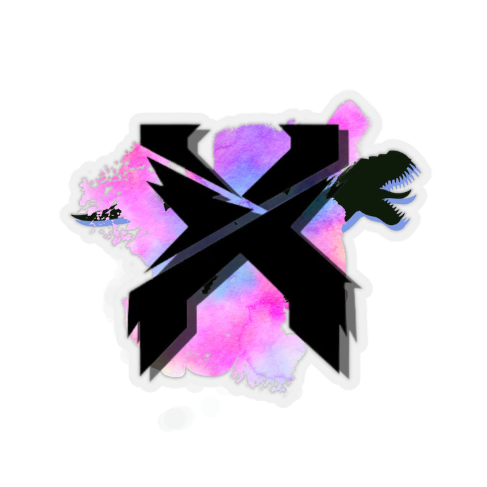 Excision T-rex EDM Logo Transparent Sticker PINK - Etsy