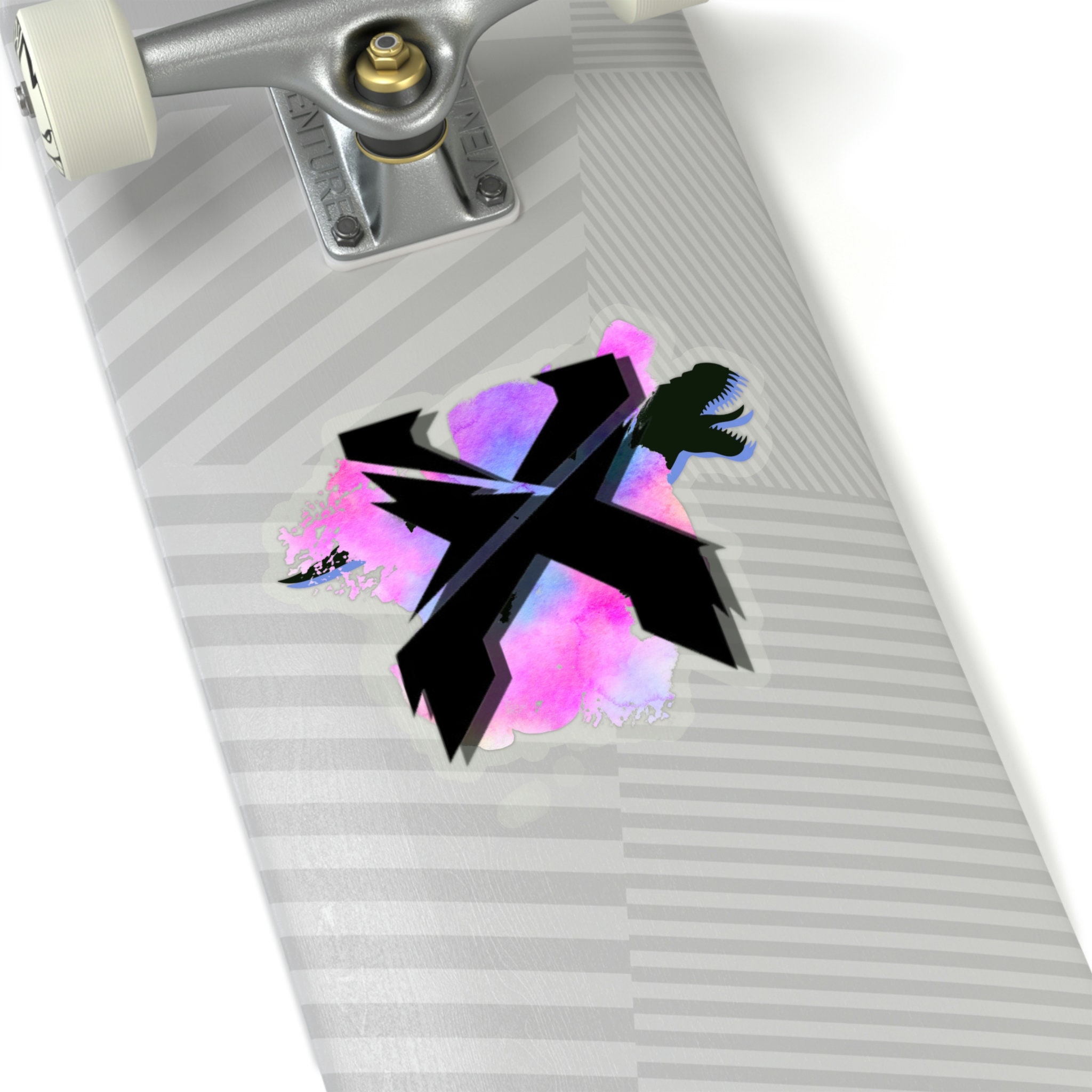 Excision T-rex EDM Logo Transparent Sticker PINK - Etsy